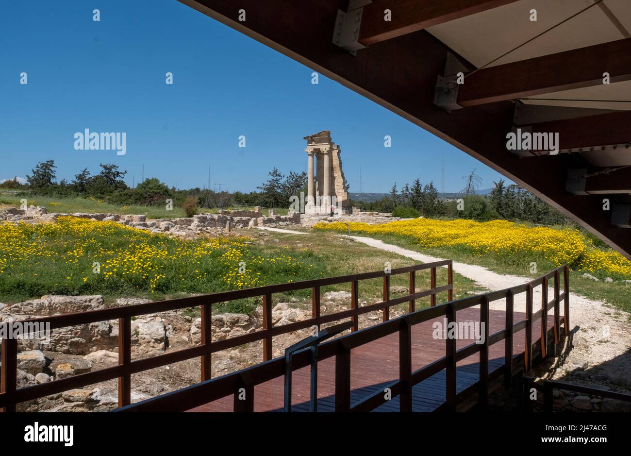 Apollo's Temple partly restored Sanctuary of Apollon Hylates at Kourion ...