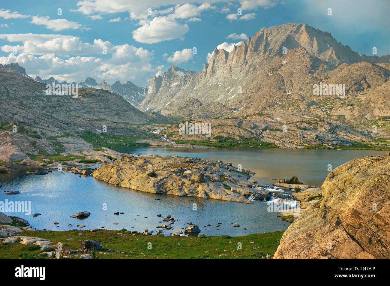 Island Lake and Fremont Peak, Wind River Range, Wyoming Stock Photo - Alamy