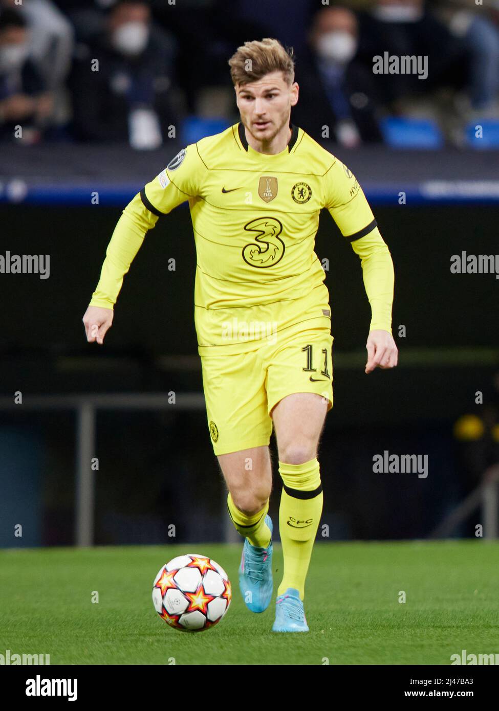 Timo Werner of Chelsea FC during the UEFA Champions League match ...