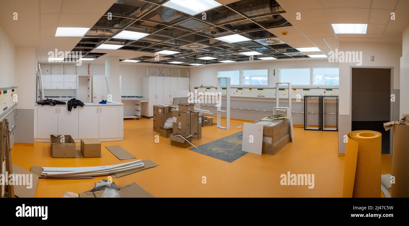 the recovery room is set up in a new operating tract Stock Photo - Alamy