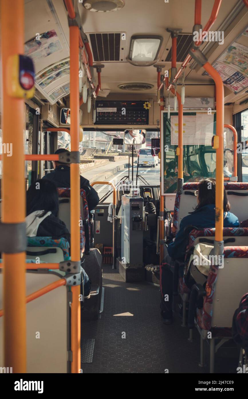 Traveling by bus in Japan during daytime Stock Photo - Alamy
