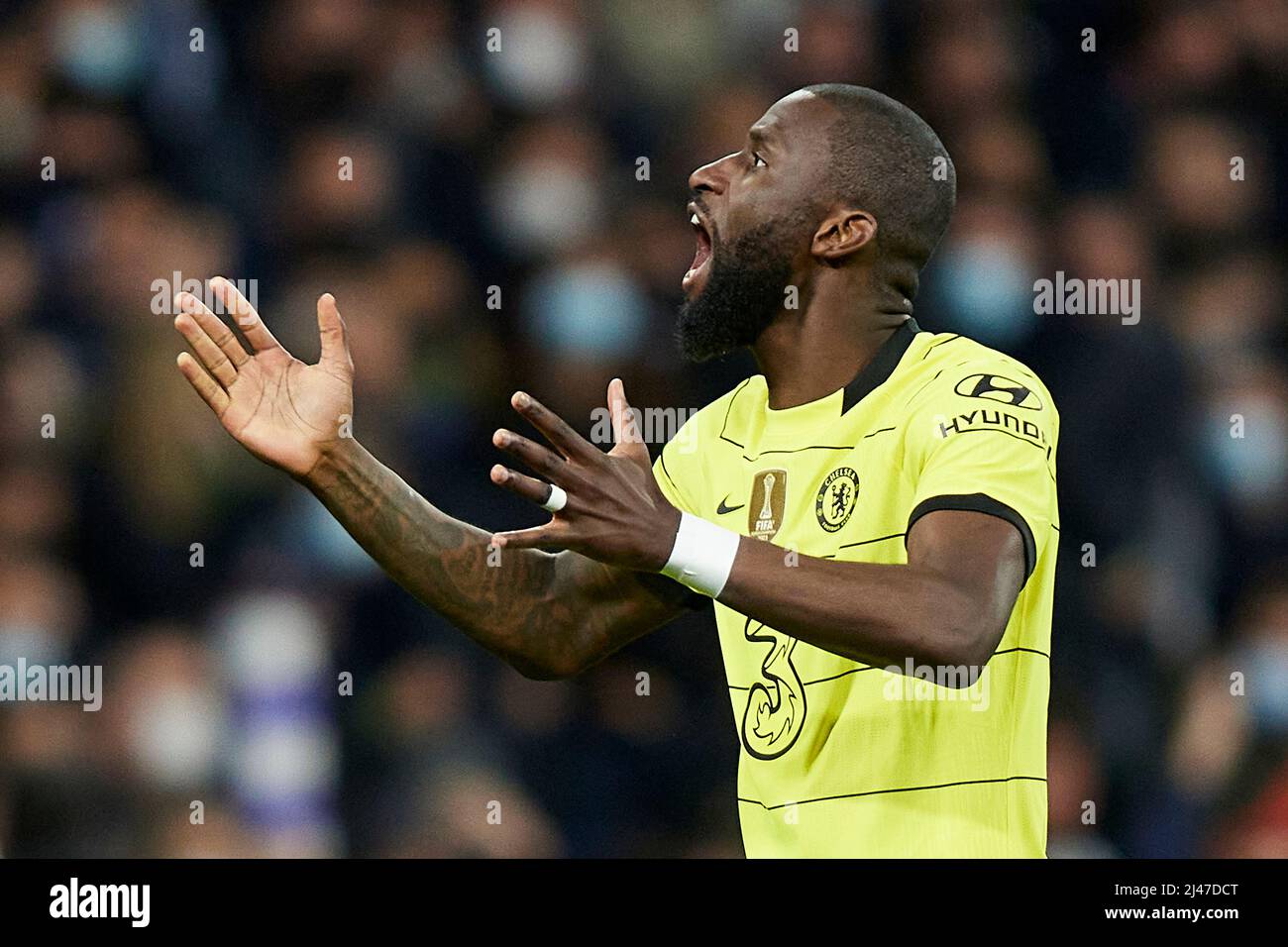 Antonio Rudiger of Chelsea FC during the UEFA Champions League match ...