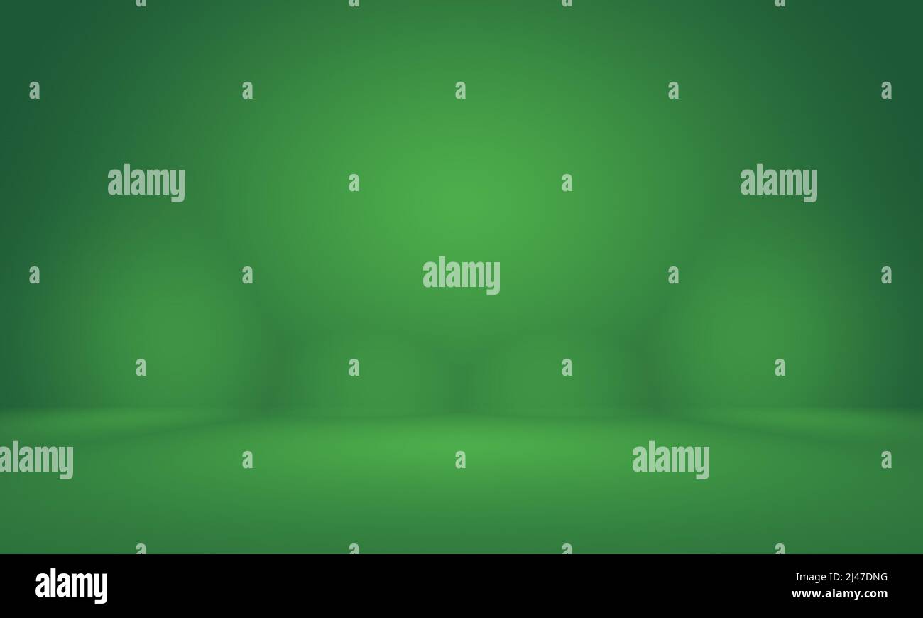 Abstract blur empty Green gradient Studio well use as background ...