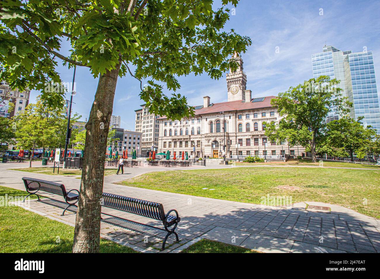 The Worcester City Hall on the Worcester Common in Worcester ...