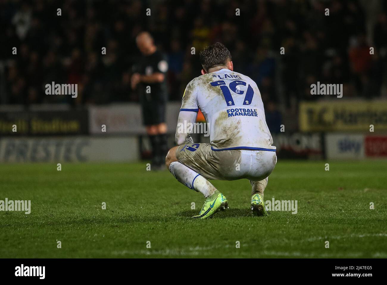 Burton Upon Trent, UK. 12th Apr, 2022. Callum Lang #19 of Wigan ...
