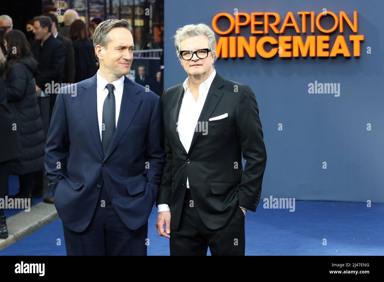 Matthew Macfadyen and Colin Firth, Operation Mincemeat - UK Premiere ...