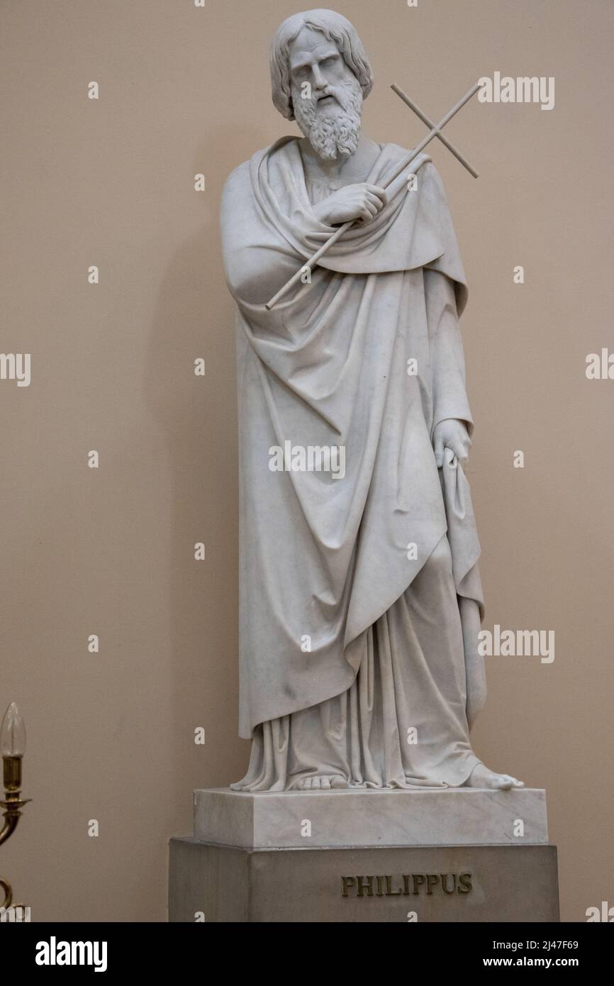 Statue of Philip the Apostle in Copenhagen Cathedral, Copenhagen ...