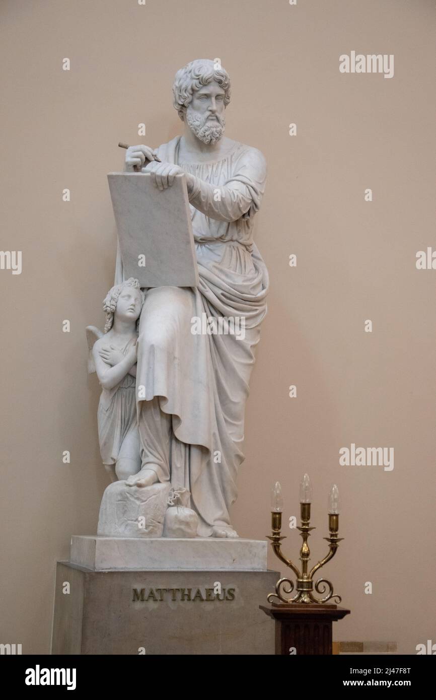 Statue of Matthew the Apostle in Copenhagen Cathedral, Copenhagen ...
