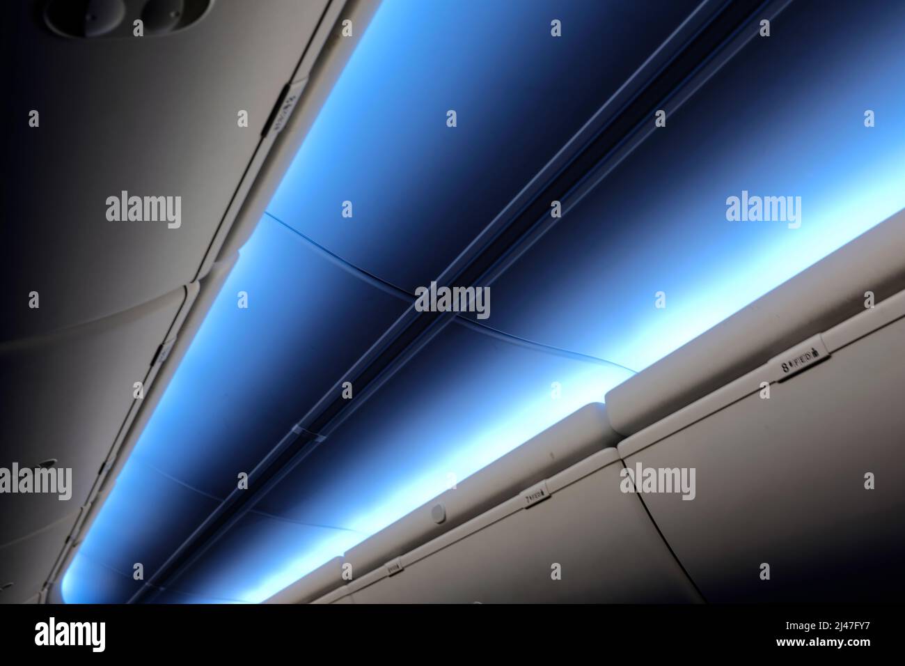 Airplane Cabin Lights Stock Photo - Alamy