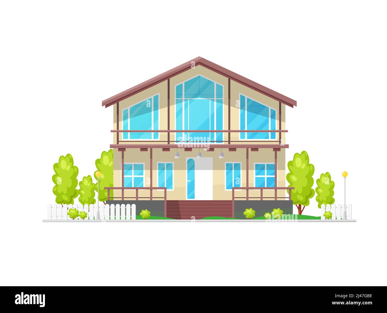 Modern house exterior with siding walls. Contemporary townhouse ...