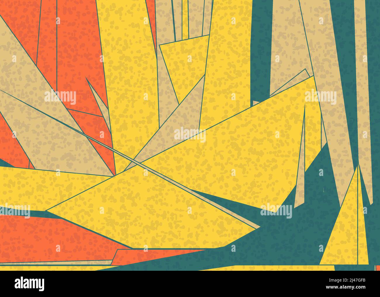 Piet Mondrian Style Computational Generative Art background ...