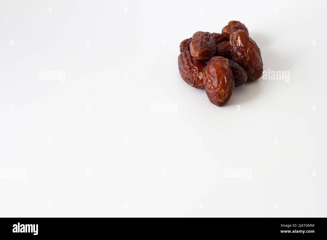abstract Date fruit isolated on white background or texture. Iftar for ...
