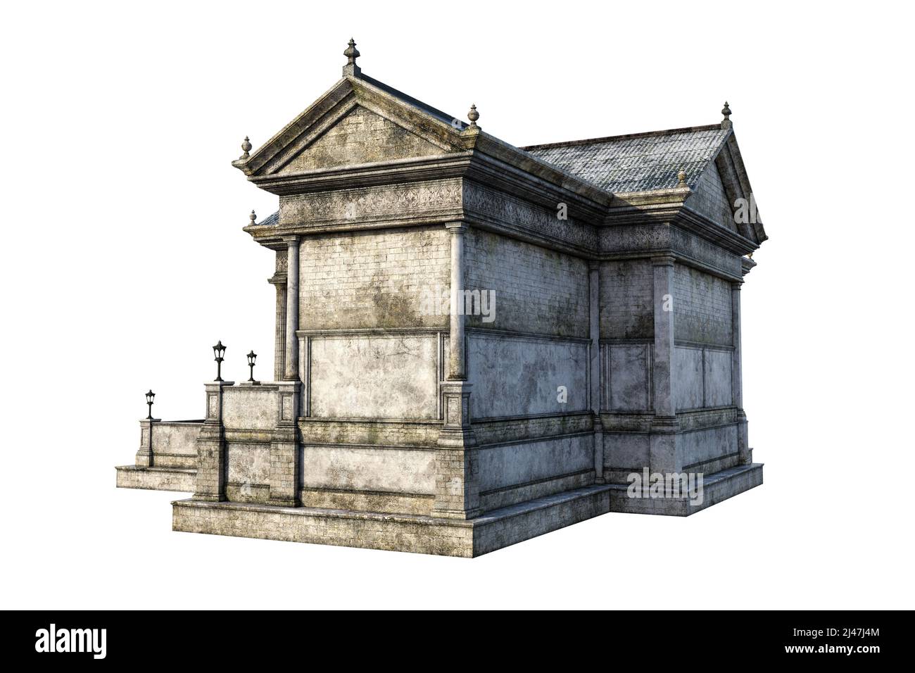 Academy Building Fantasy Architecture, 3D illustration, 3D rendering ...