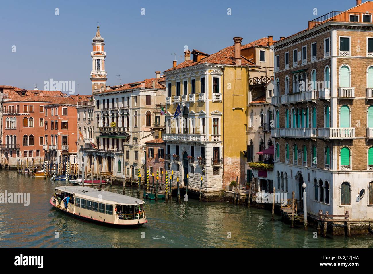 Boats on the Grand Canal of Venice, Italy Stock Photo - Alamy