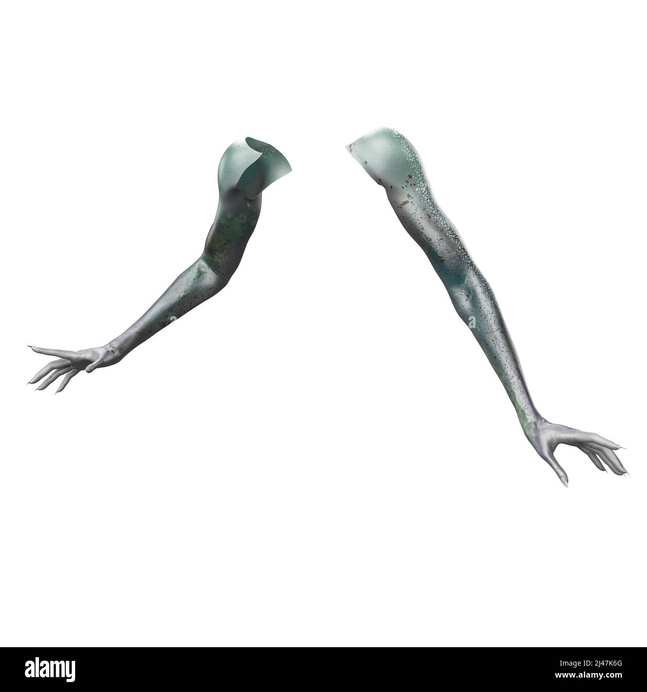 Isolated fantasy hand gestures, 3D Illustration, 3D Rendering Stock ...