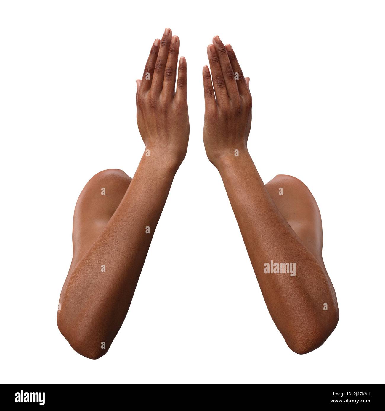 Isolated hand gestures, 3D Illustration, 3D Rendering Stock Photo - Alamy