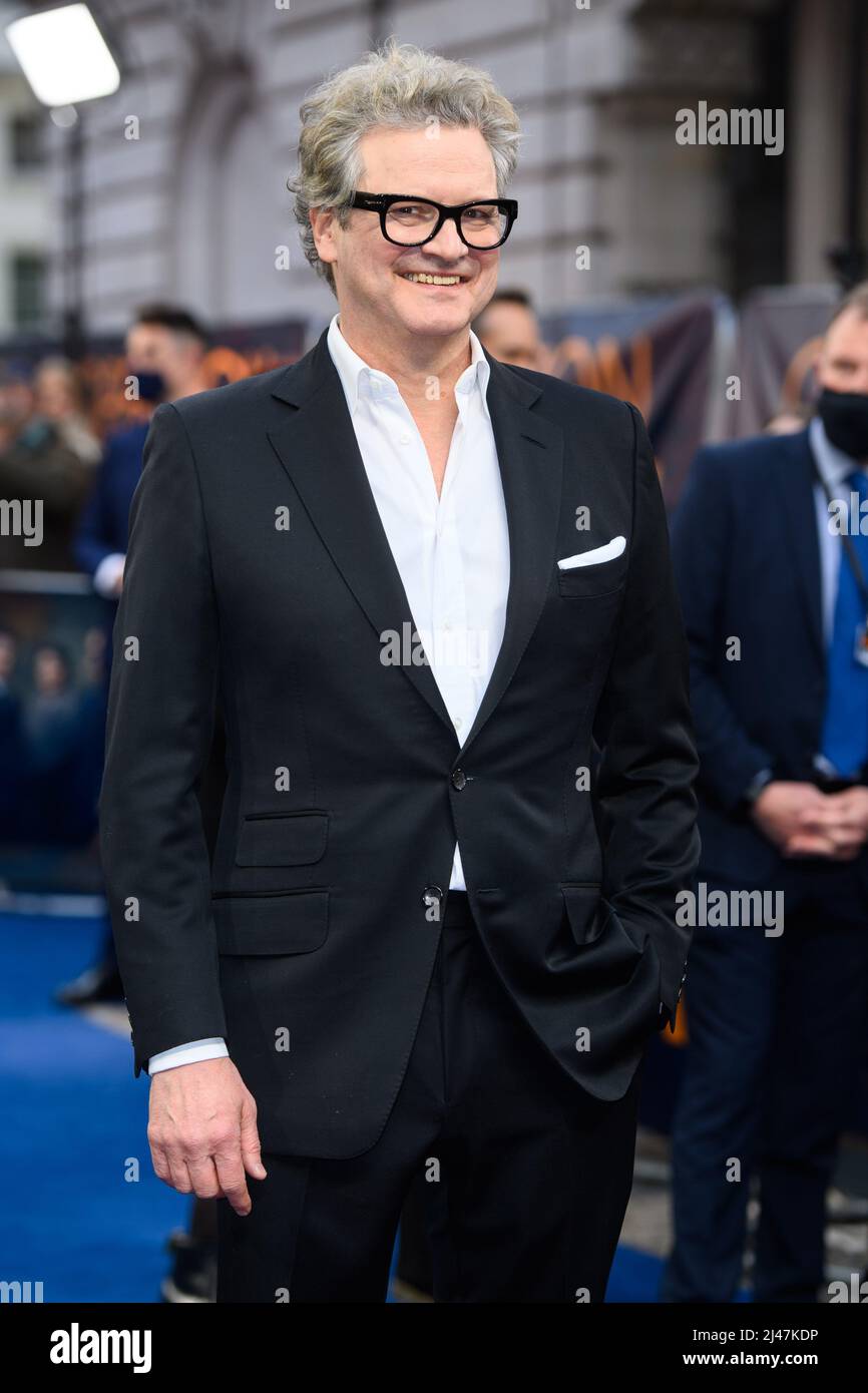 London, UK. 12 April 2022. Colin Firth attending the UK Premiere of ...