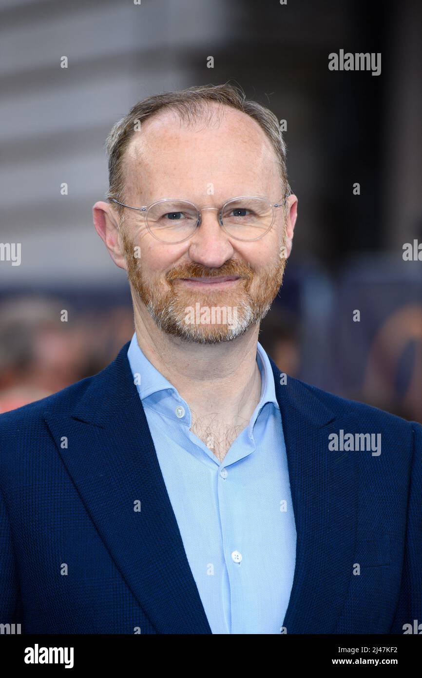London, UK. 12 April 2022. Mark Gatiss attending the UK Premiere of ...