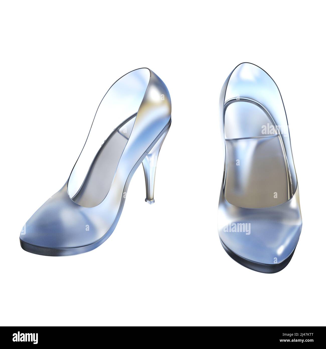 Glass Shoe, 3D Rendering, 3D Illustration Stock Photo - Alamy