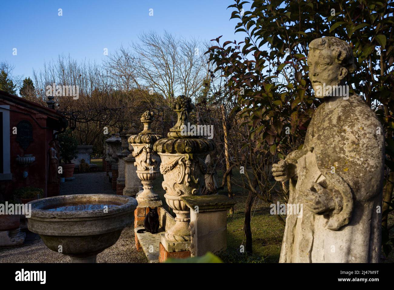 View of Stone sculptures in Torcello island, Italy Stock Photo - Alamy
