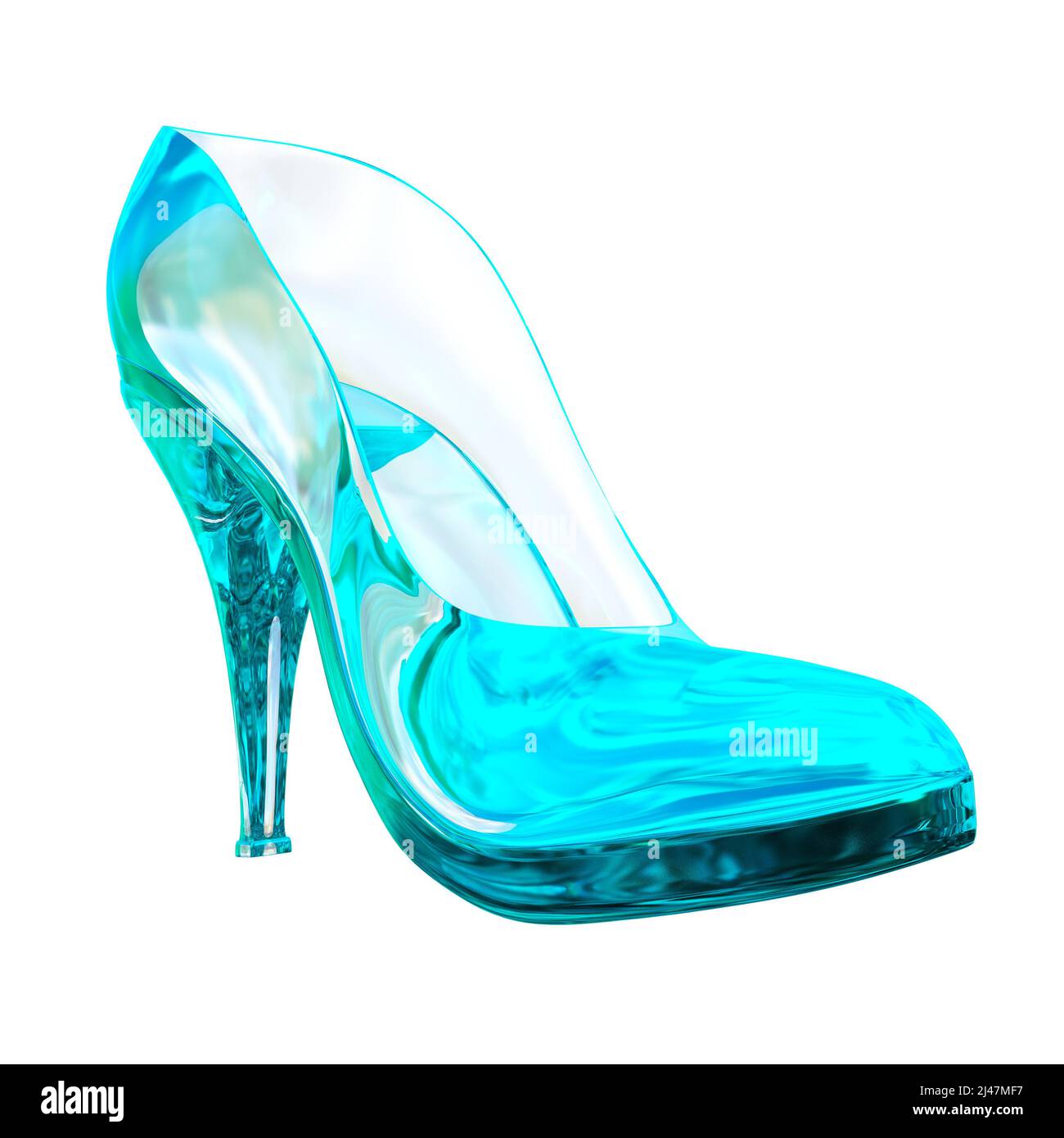 Glass Shoe, 3D Rendering, 3D Illustration Stock Photo - Alamy