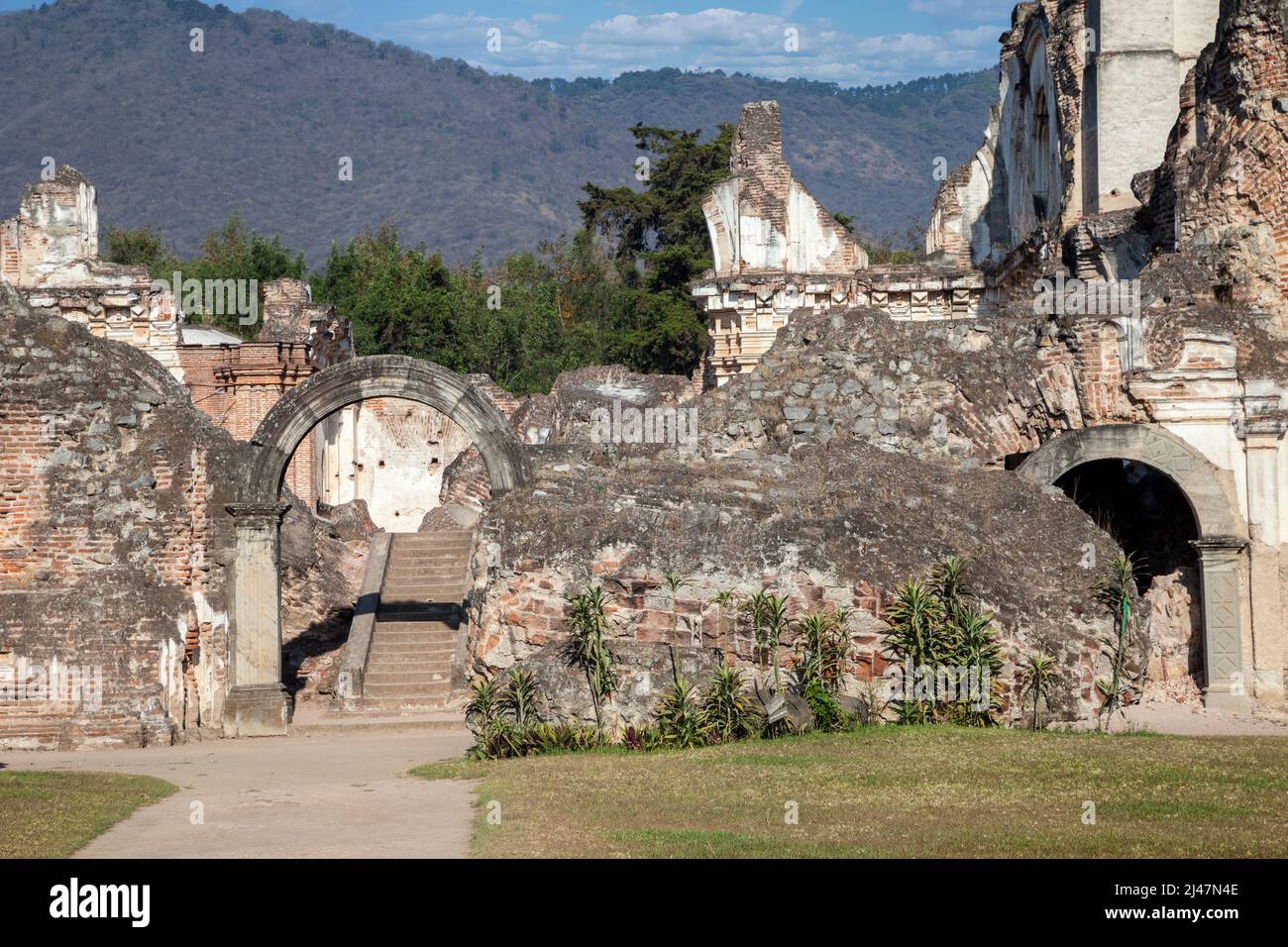 Antigua, Guatemala. Ruins of La Recoleccion Church and Monastery Stock ...