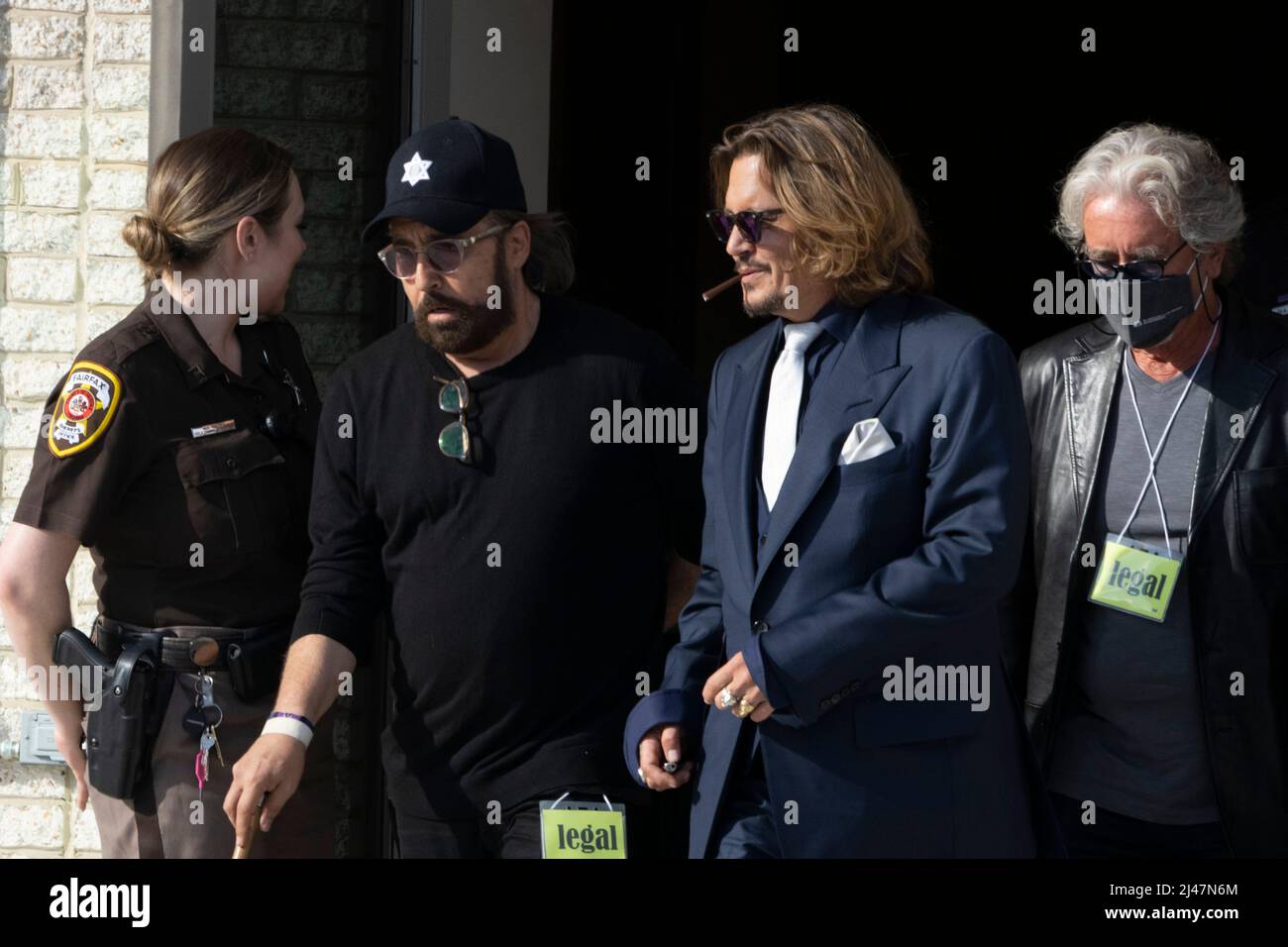 12 April 2022- Fairfax, VA- Actor Johnny Depp departs from his ...