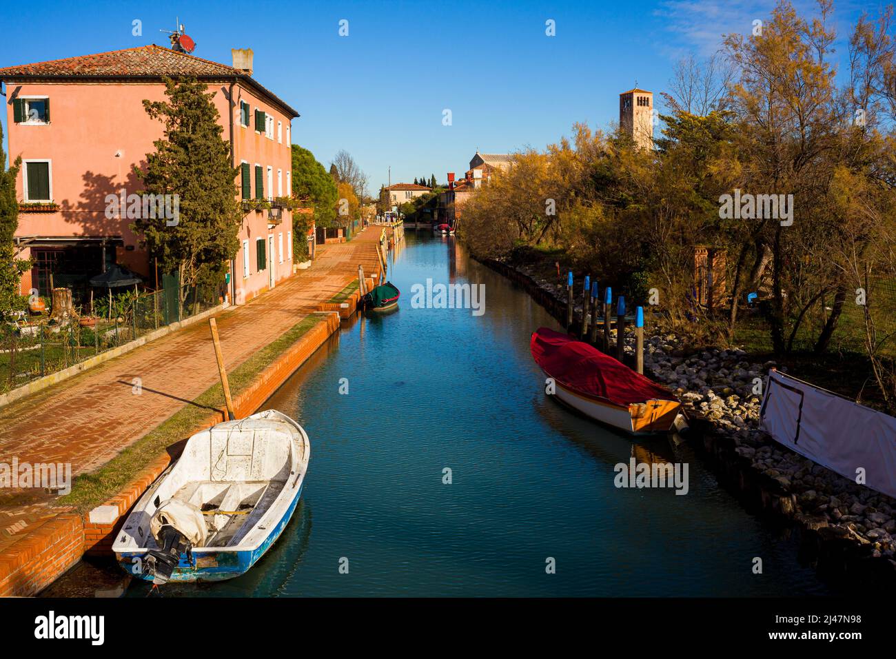 View of the canal on the Torcello island, Venice. Italy Stock Photo - Alamy