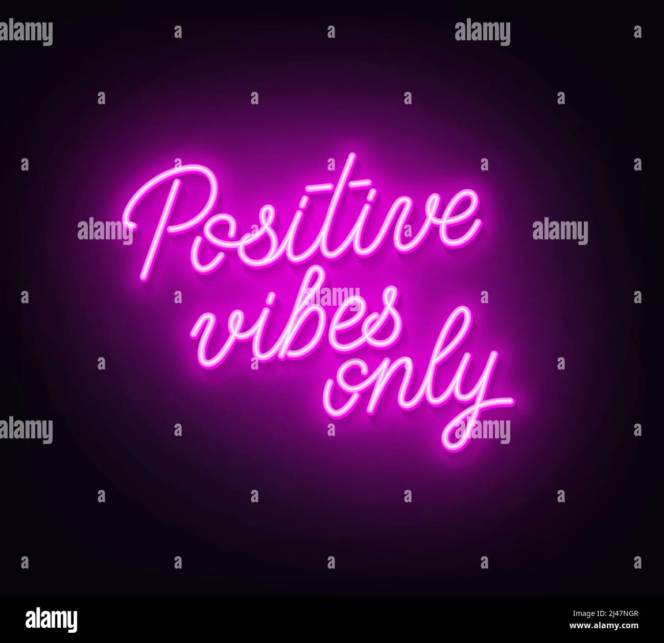 Positive vibes only Stock Vector Images - Alamy