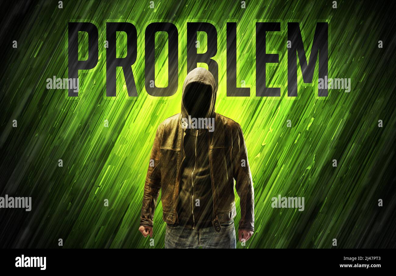 Mysterious man with security concept Stock Photo - Alamy