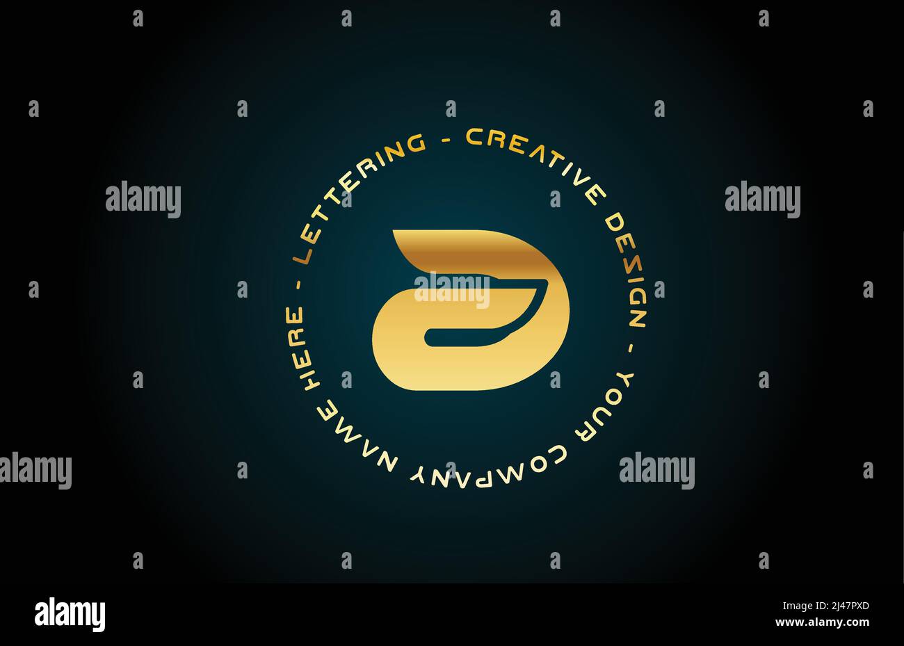 gold A alphabet letter logo icon design with text. Golden creative ...