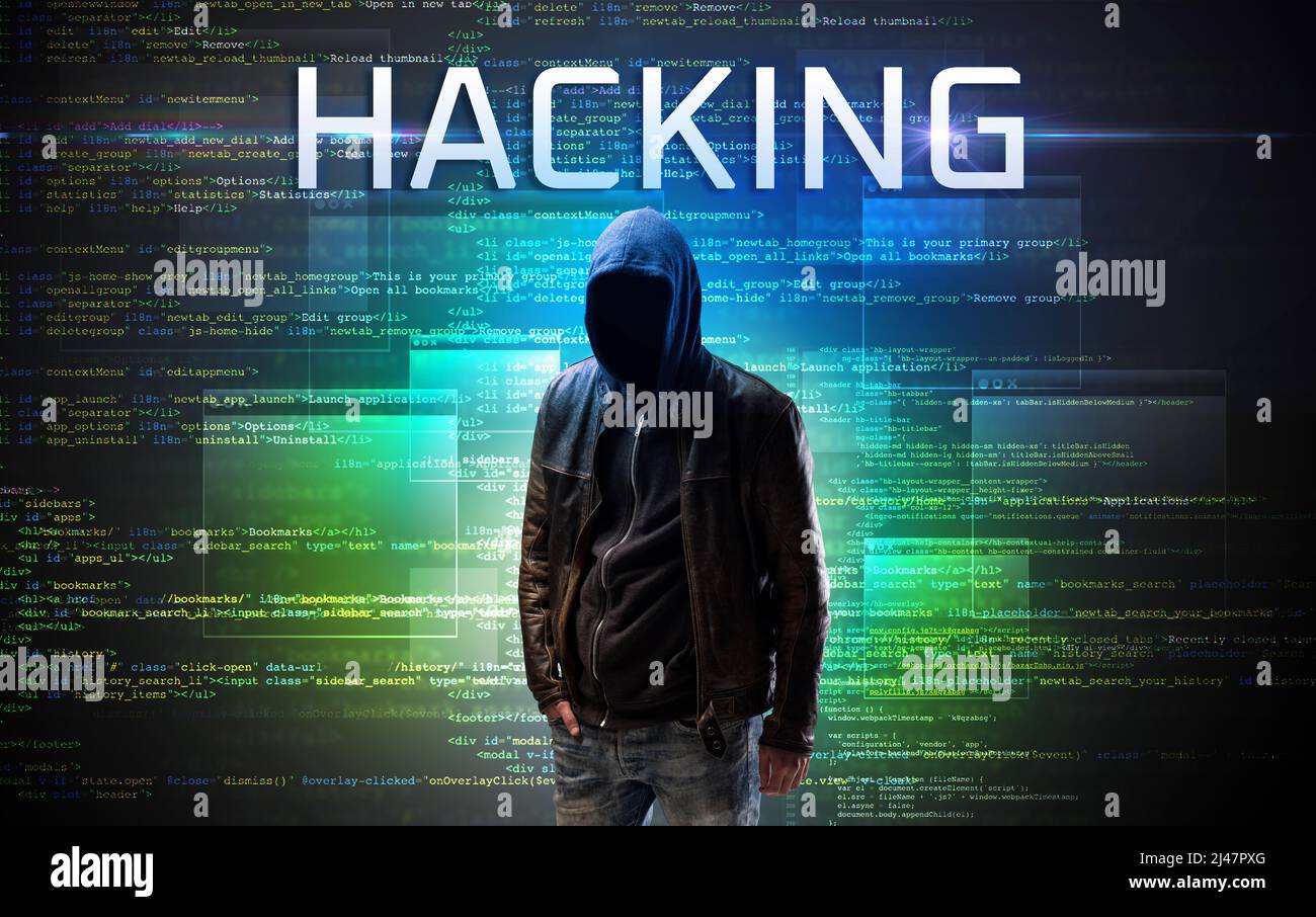 Faceless hacker on code background Stock Photo - Alamy Faceless hacker on code background Stock Photo - Alamy