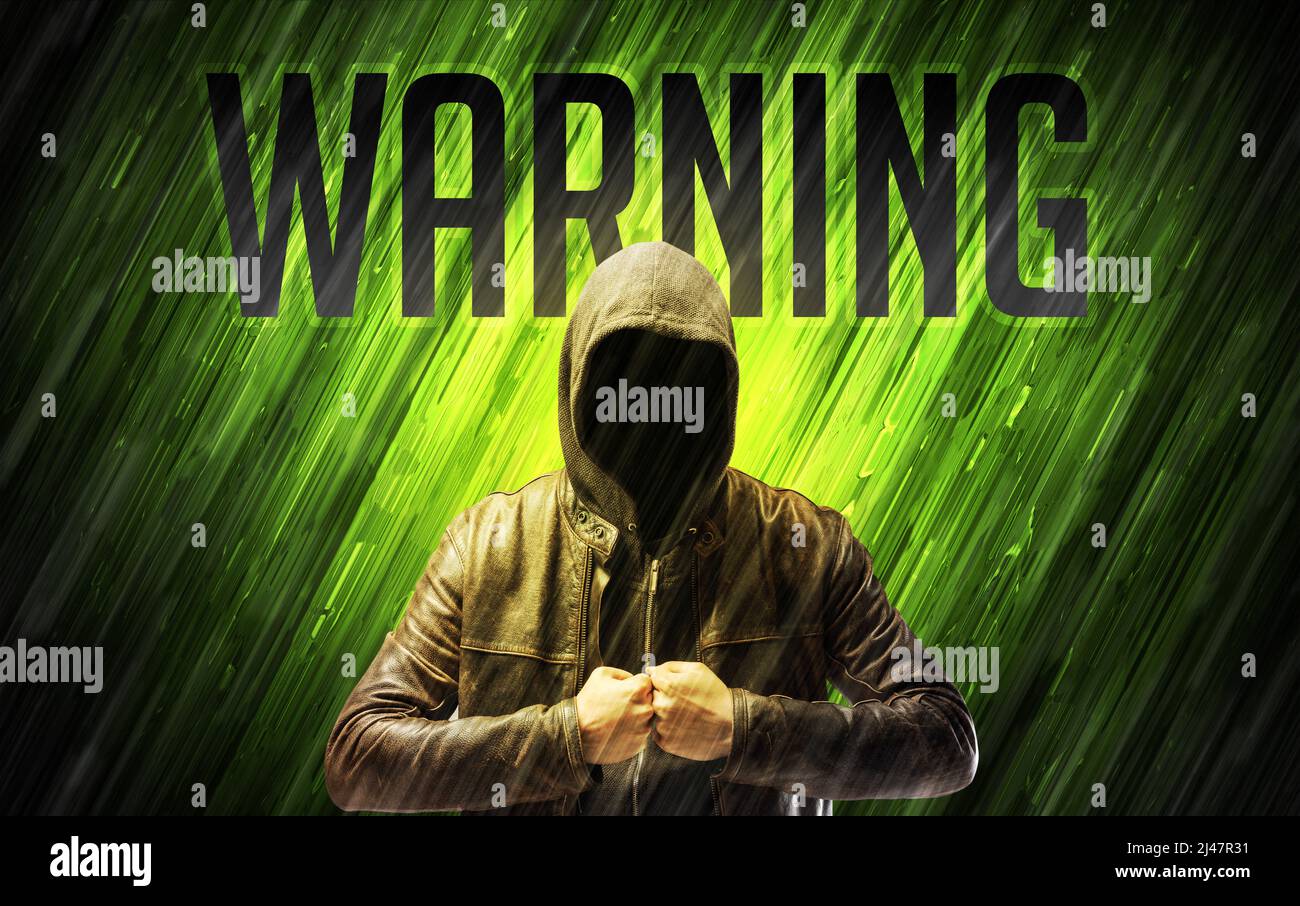 Mysterious man with security concept Stock Photo - Alamy