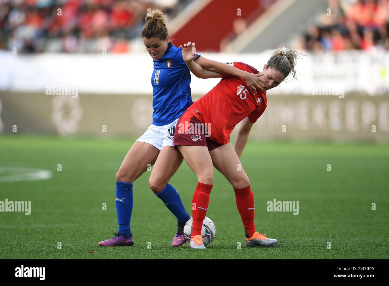 Cristiana Girelli (Italy Women)Luana Buhler (Switzerland) during the ...