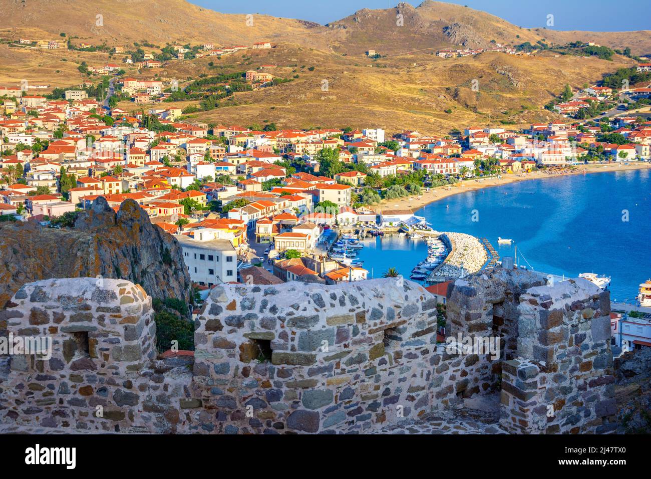 Greece limnos village hi-res stock photography and images - Alamy