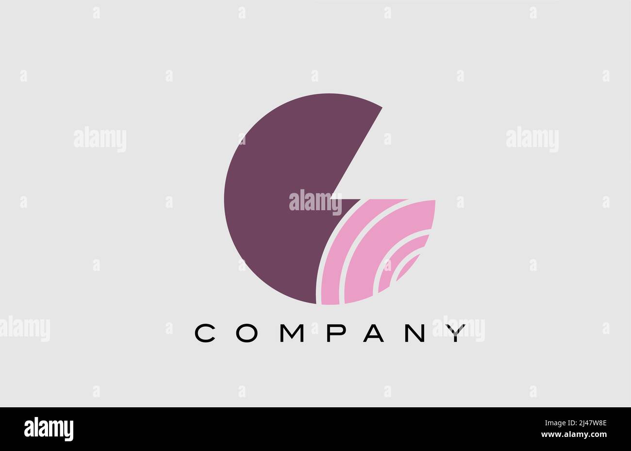 geometric G alphabet letter logo icon design. Creative template for ...
