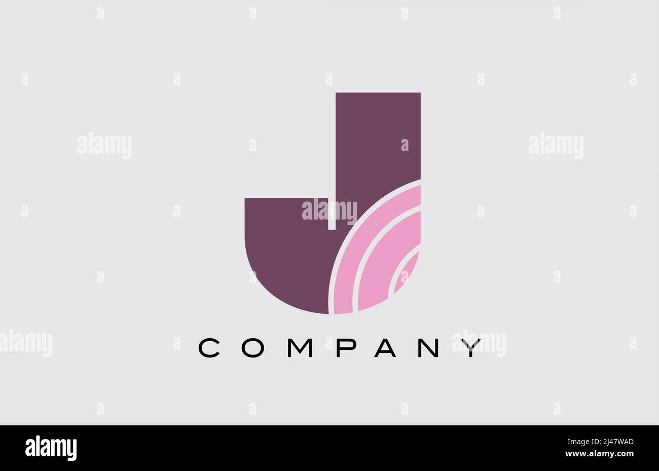 geometric J alphabet letter logo icon design. Creative template for ...