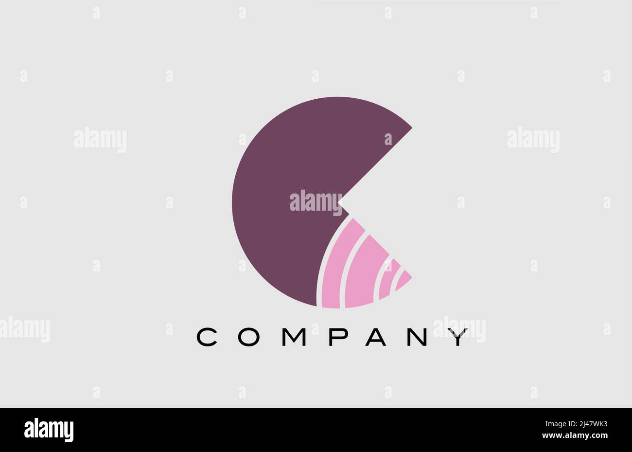 geometric C alphabet letter logo icon design. Creative template for ...