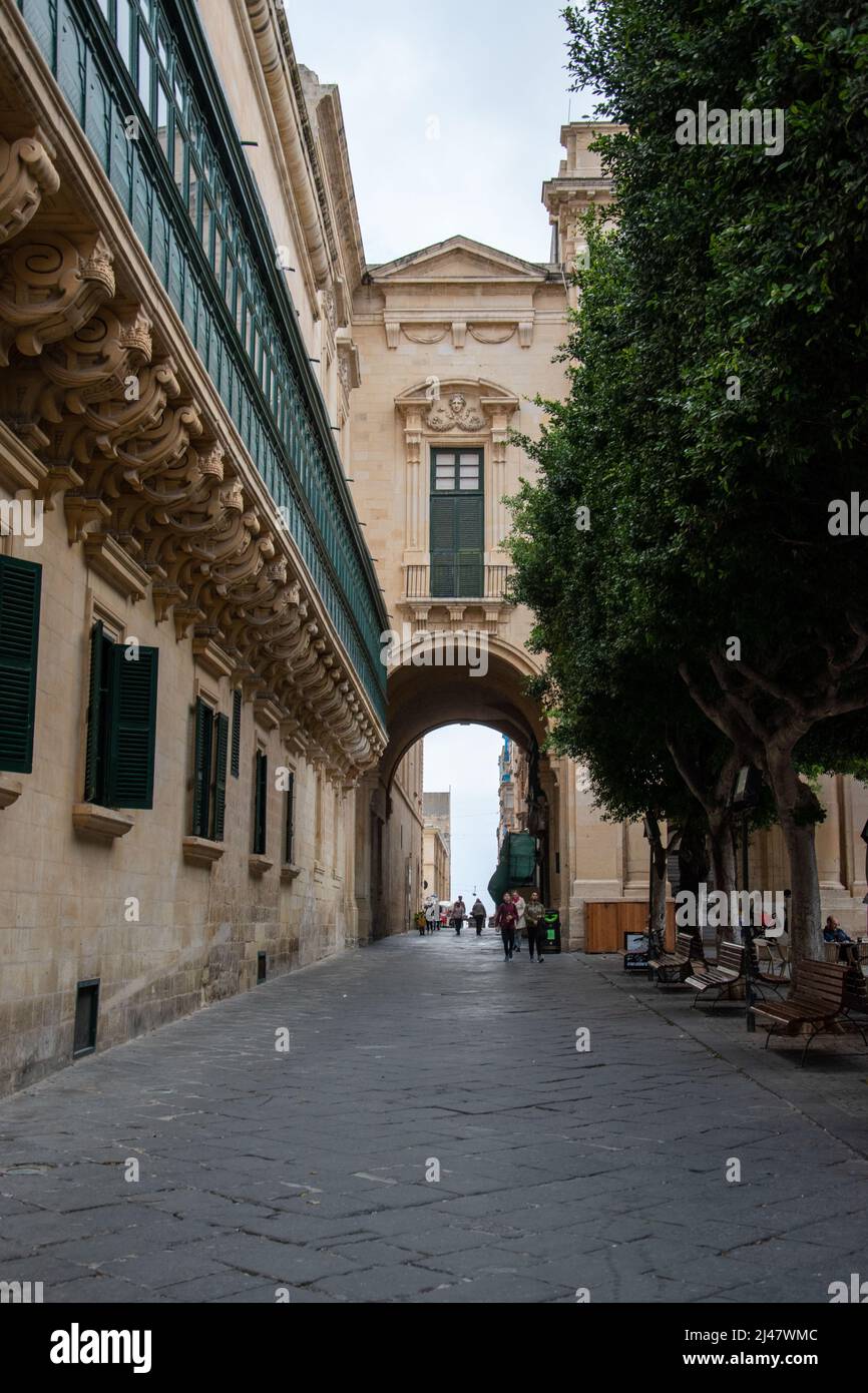 Window boxes or gallarija on the Grand Master's Palace line Old Theatre ...