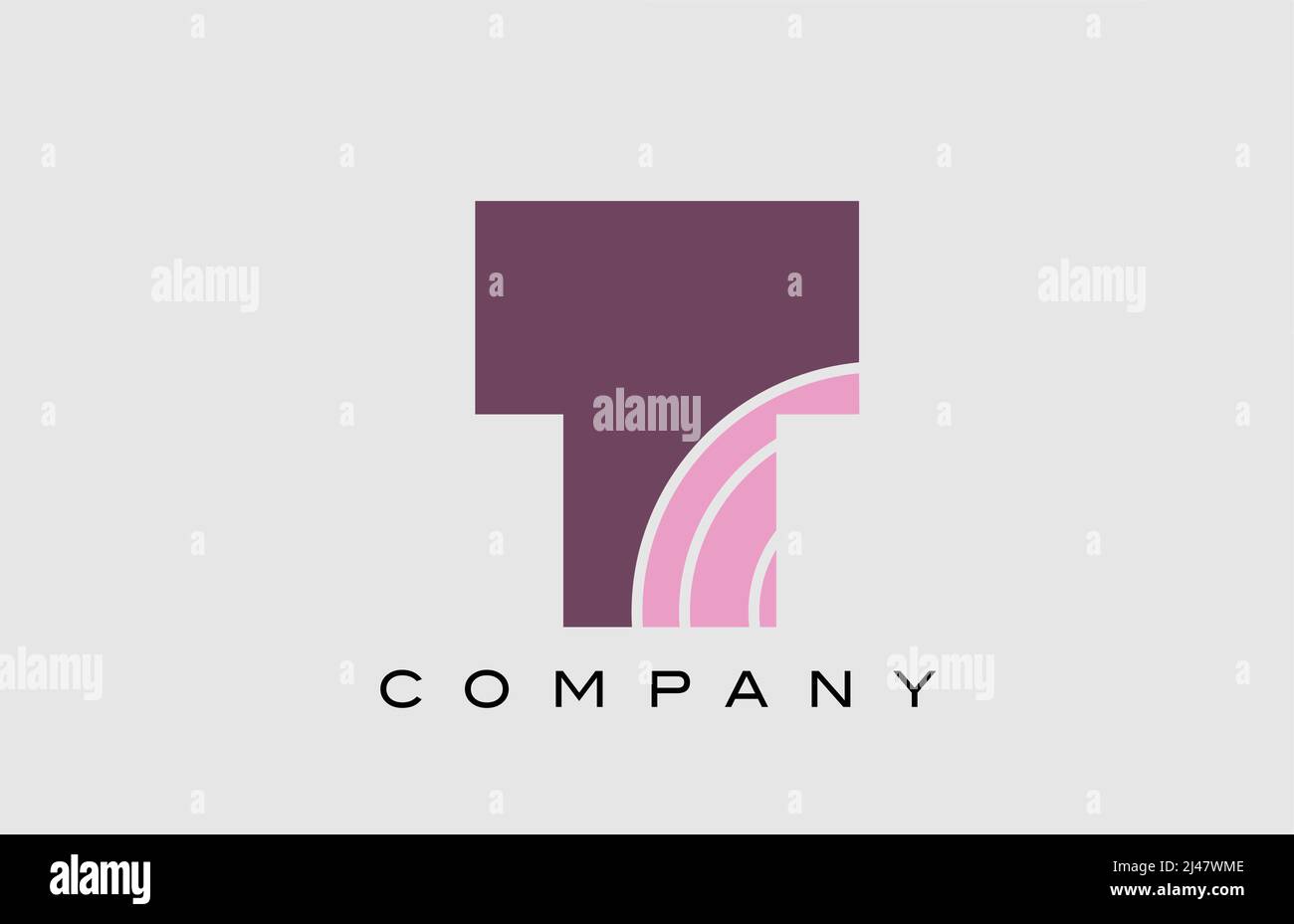 geometric T alphabet letter logo icon design. Creative template for ...