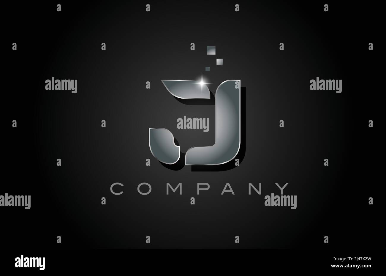 pink J alphabet letter logo icon design. Creative template for business ...