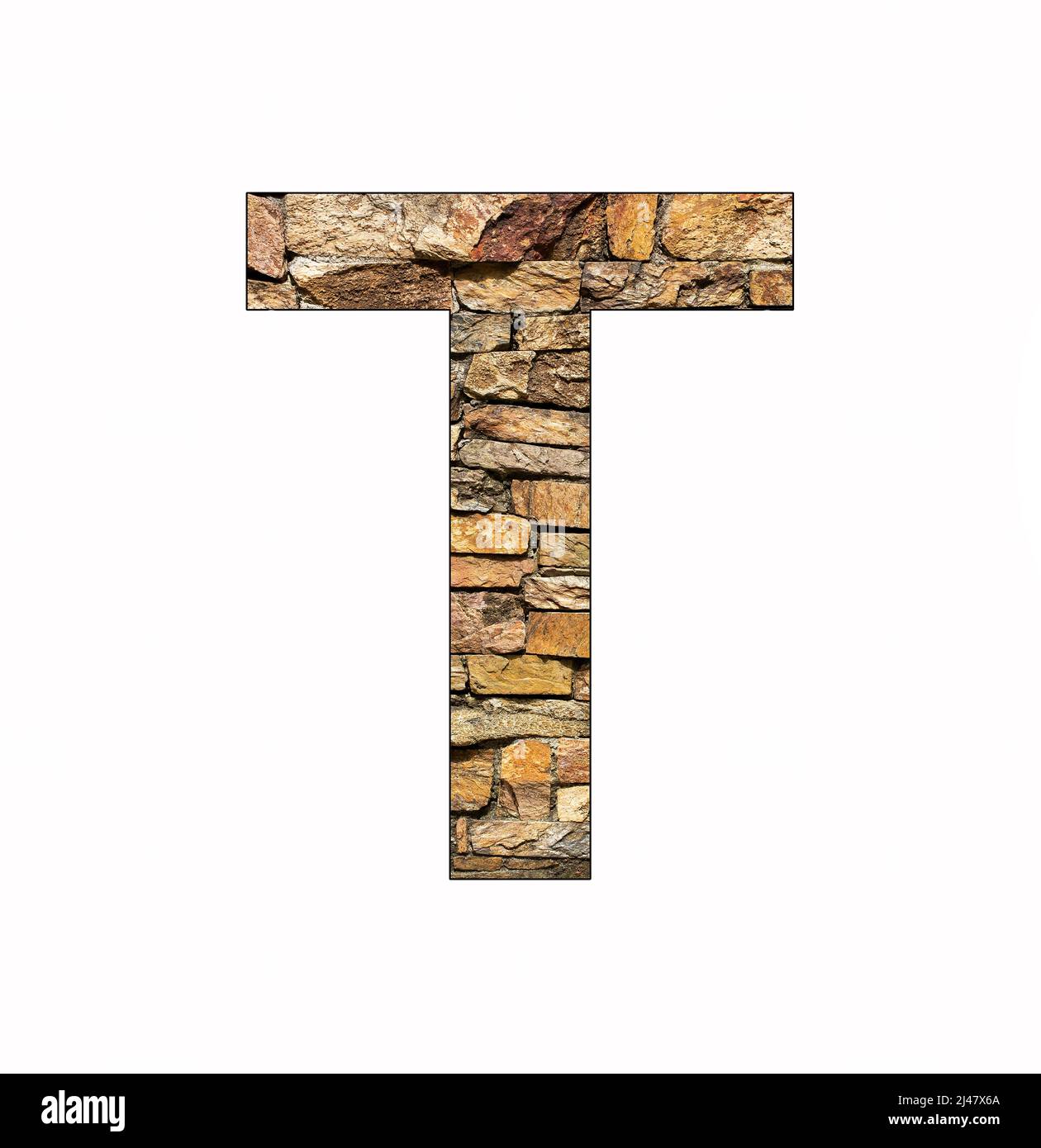 Alphabet letter T - Rustic stone background Stock Photo - Alamy