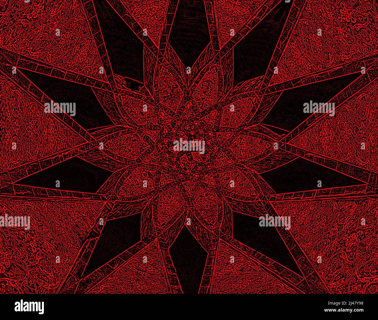 Red and black star background design Stock Photo - Alamy