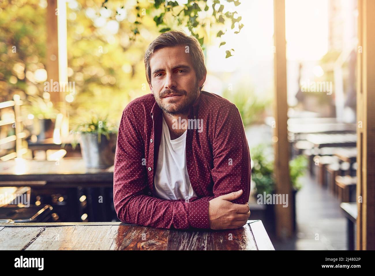 My weekend starts here. Cropped portrait of a handsome man sitting ...