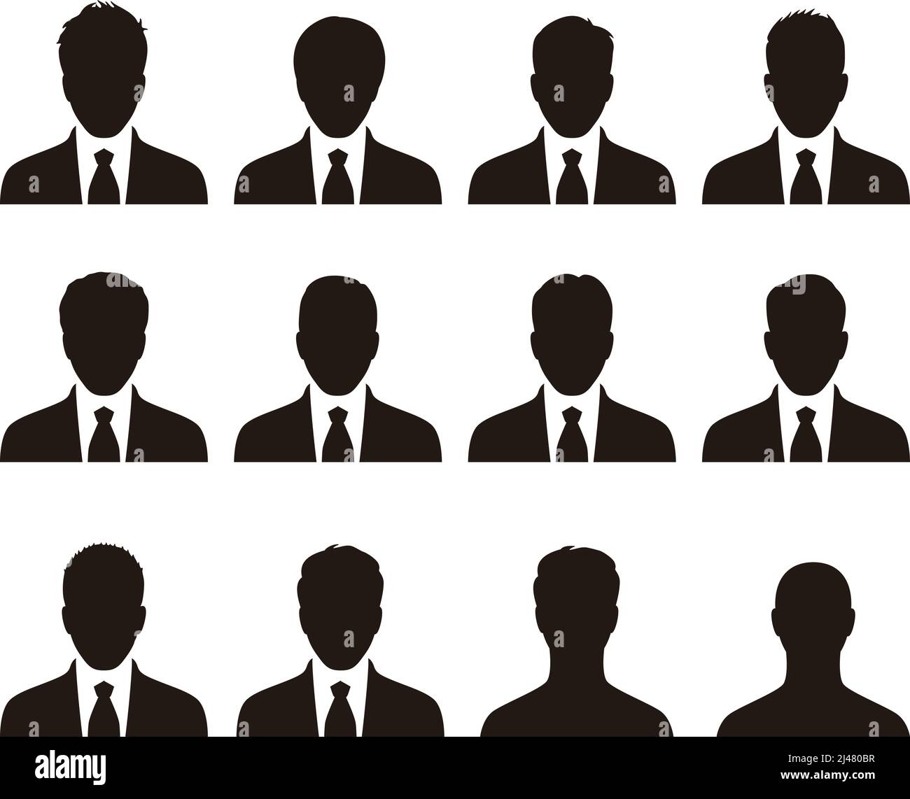 Businessman ID photo, vector illustration Stock Vector Image & Art - Alamy