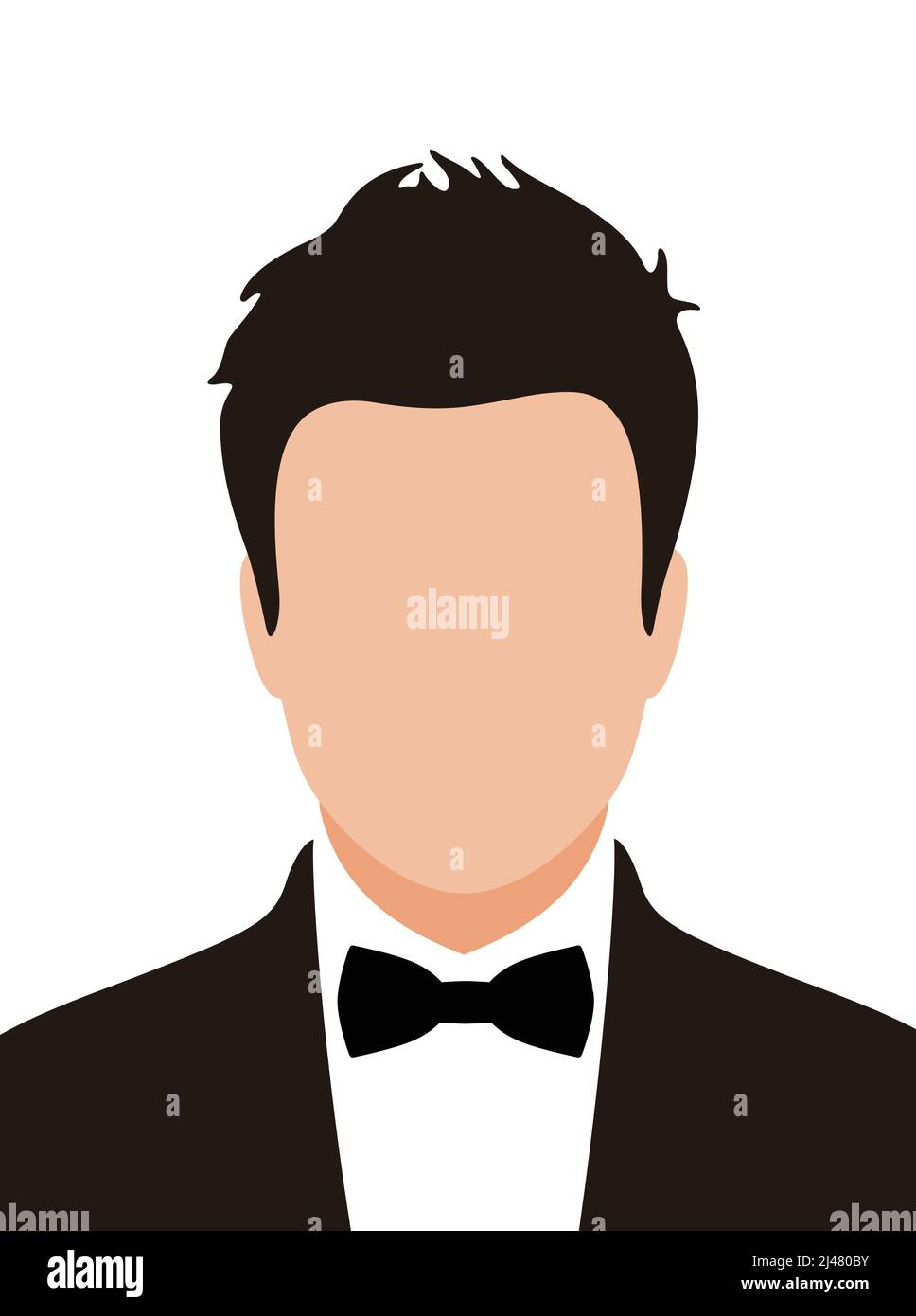 Businessman ID photo, vector illustration Stock Vector Image & Art - Alamy