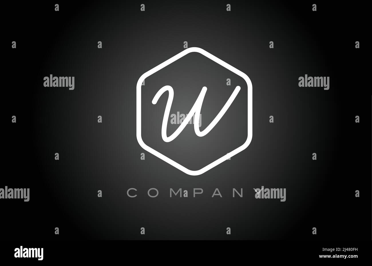 Hexagon Black And White W Alphabet Letter Logo Icon Design Creative hexagon-black-and-white-w-alphabet-letter-logo-icon-design-creative