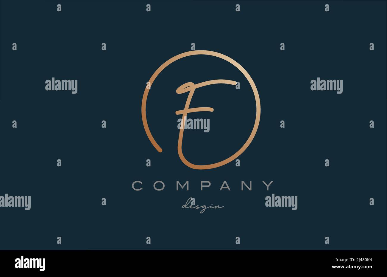 brown joined F alphabet letter logo icon design. Handwritten connected ...