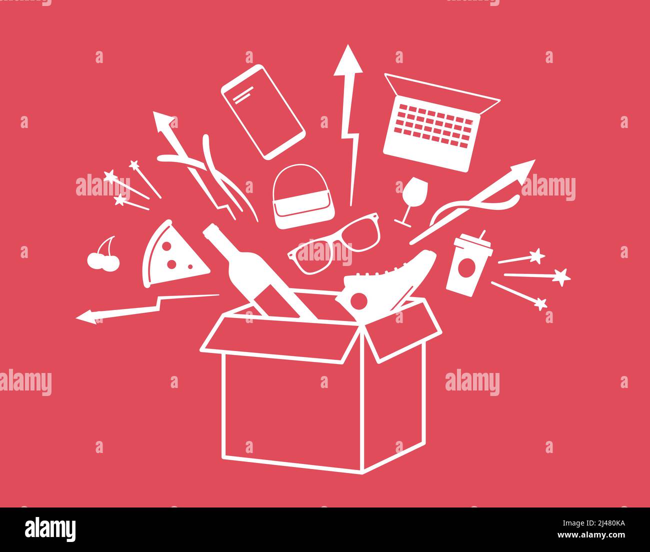Buying gifts Stock Vector Images - Alamy