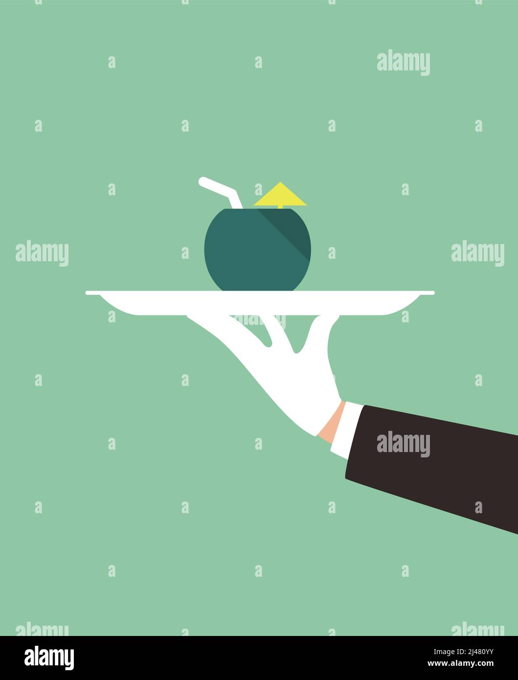 Person carrying fruit Stock Vector Images - Alamy